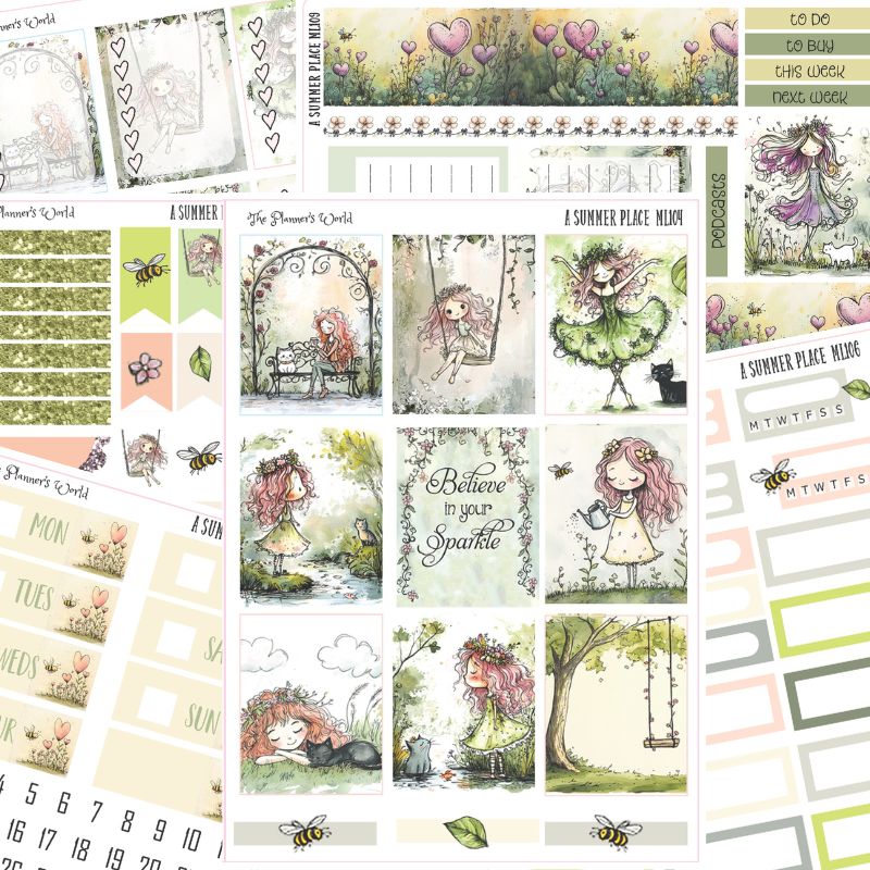 Planner Sticker Kit Vertical Weekly Stickers A5 Stickers - KIT-258 A S ...