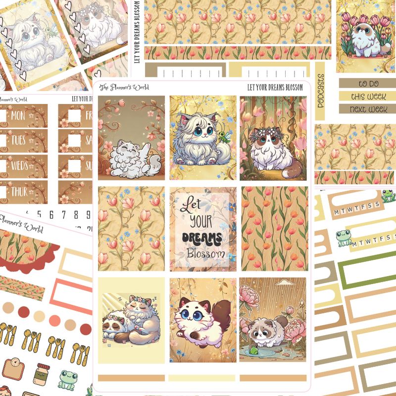Planner Sticker Kit Vertical Weekly Stickers A5 Stickers - Let Your Dr ...