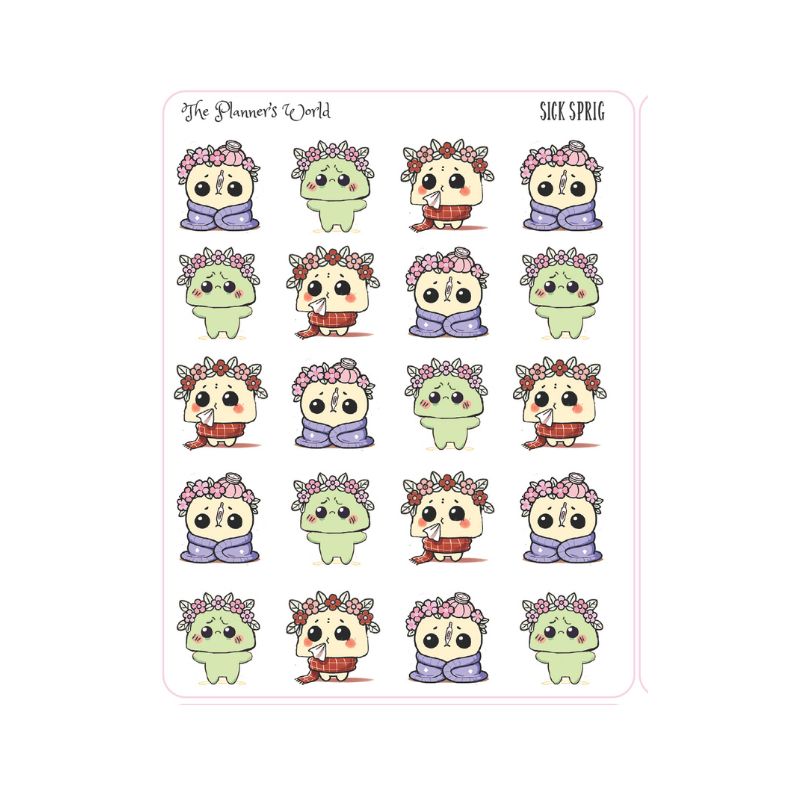 Sick Day Planner Sticker - Sprig Sick – The Planner's World