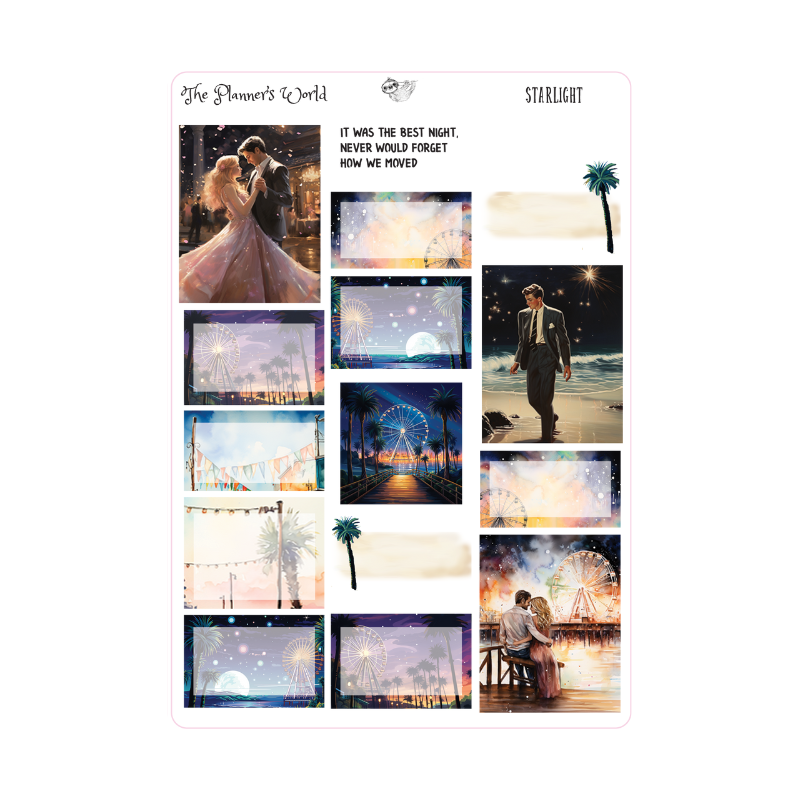 Boardwalk Starlight planner stickers - Mini Kit - KIT-254 – The Planner ...
