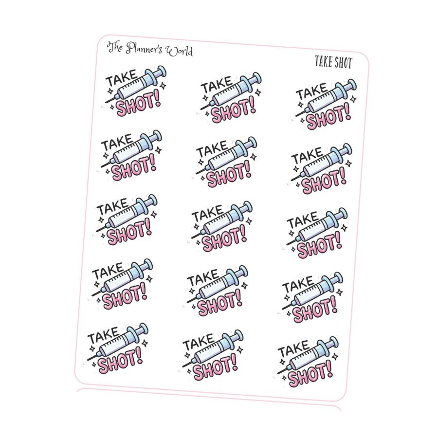 Take Shot Planner Stickers - The Planner's World